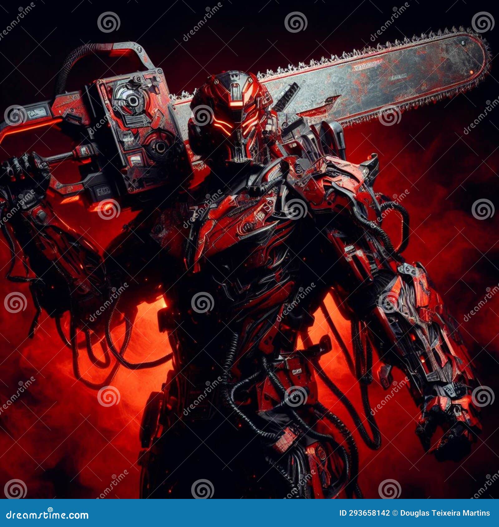 Scary Robot Woman Android. Old Metal, Mechanisms, Gears Royalty-Free ...