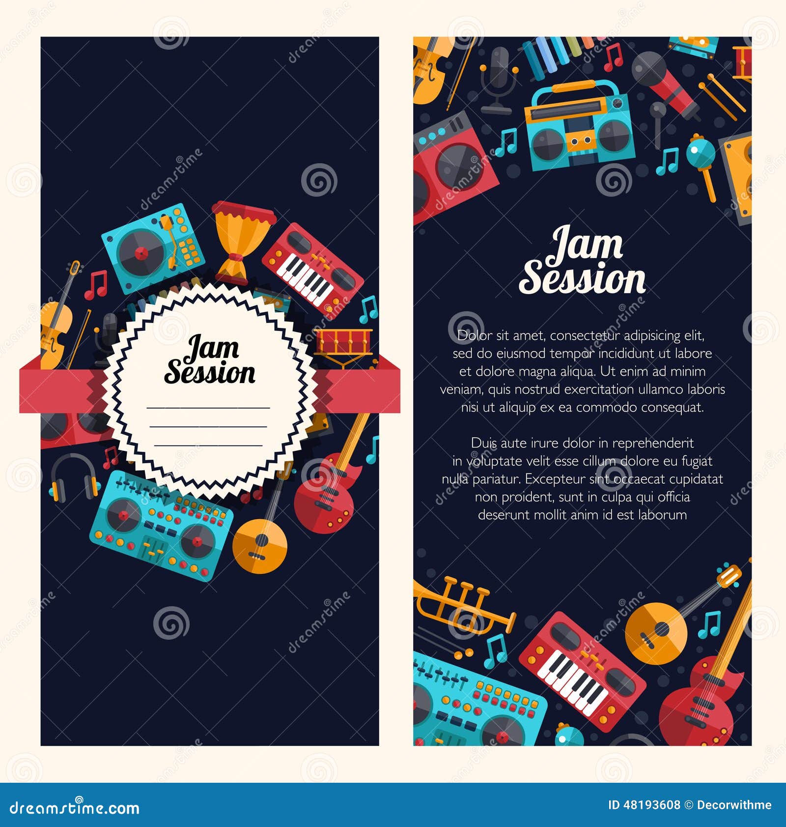 Illustration of Modern Flat Design Decorative Stock Vector ...