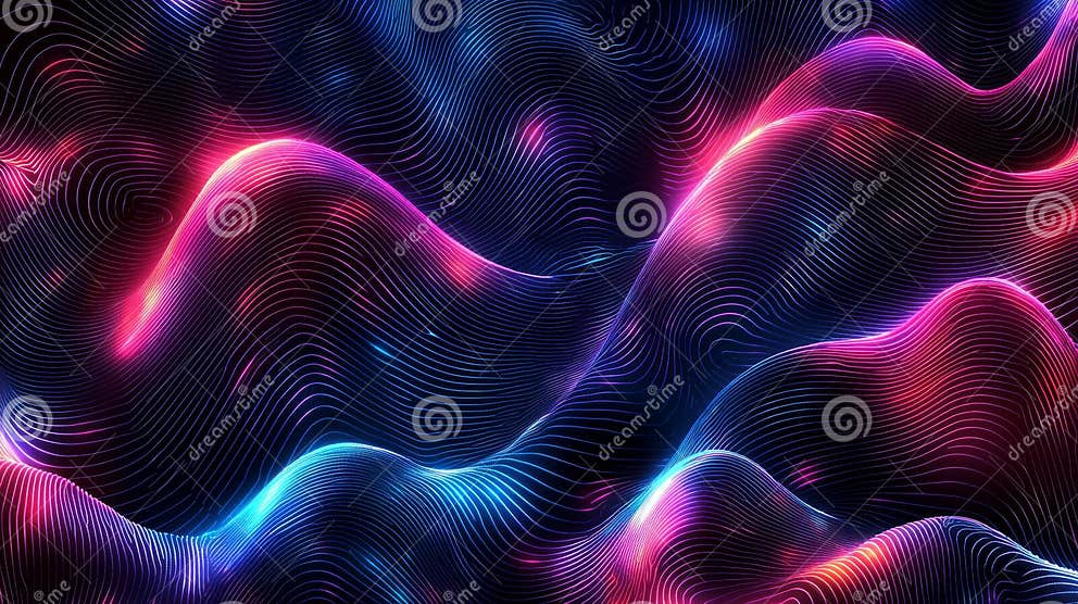 An Illustration of a Modern Geometric Wavy Background with Gradients ...