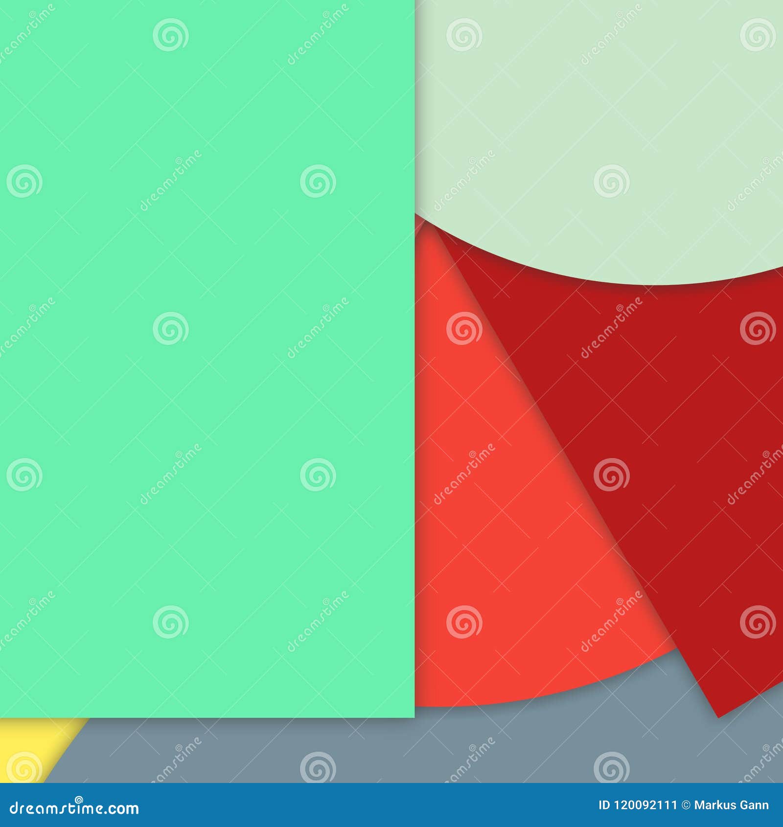 Modern Layered Flat Shapes Background Stock Illustration - Illustration ...