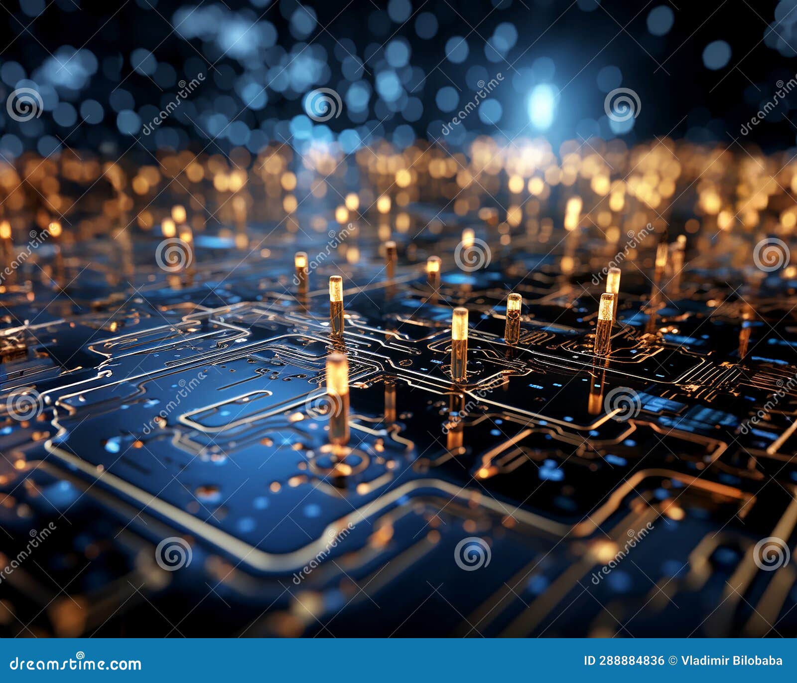 Illustration of Modern Machine Intelligence Stock Illustration ...