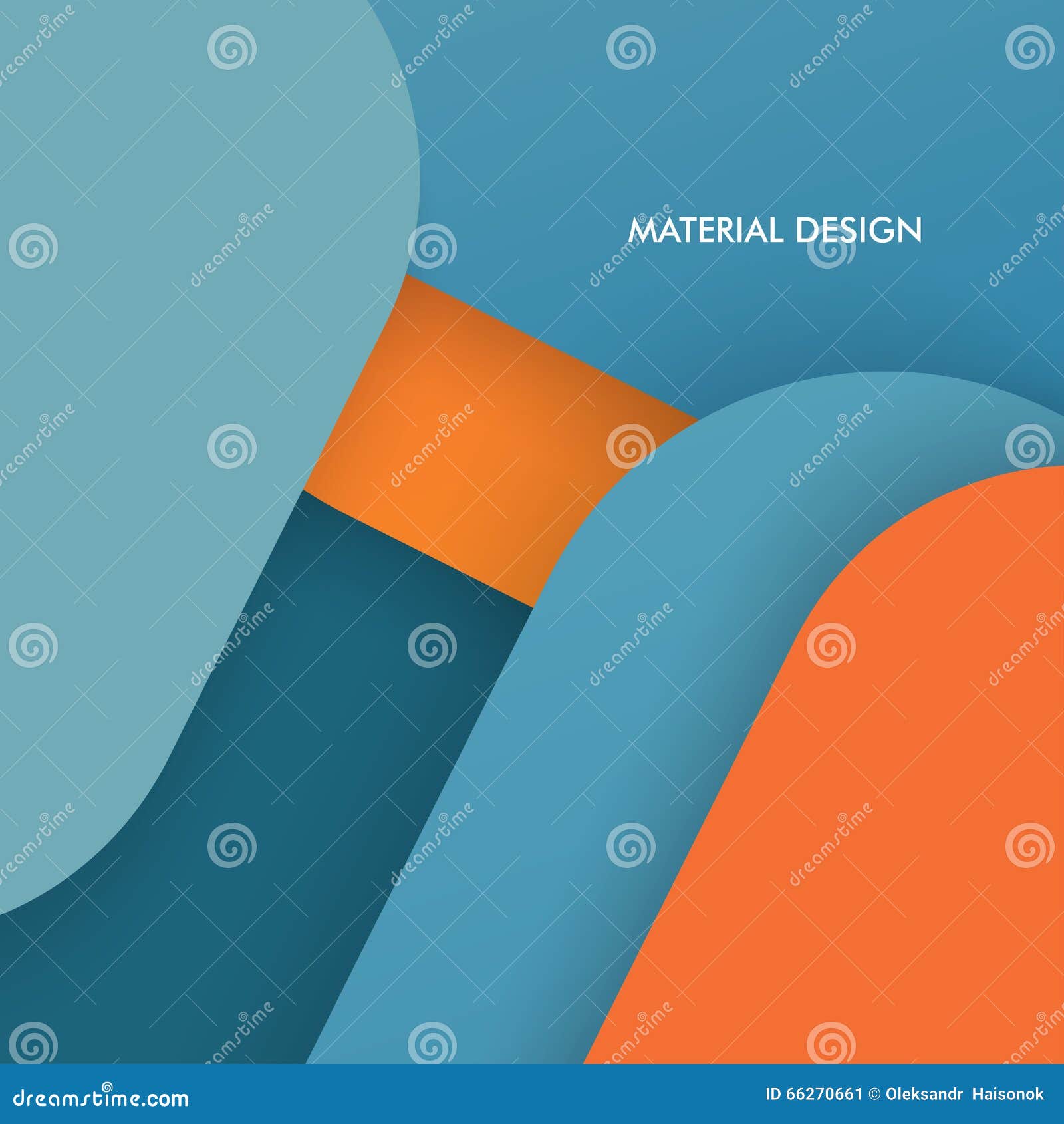 Illustration of Modern Material Design. Vector Background Stock Vector ...