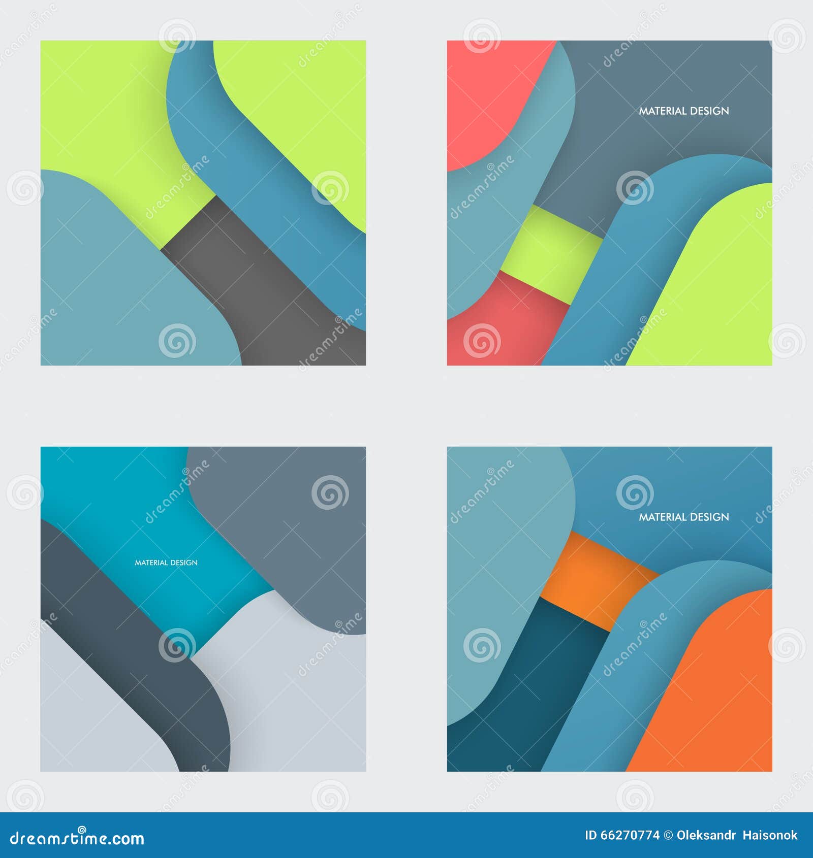 Illustration of Modern Material Design. Vector Background Stock Vector ...