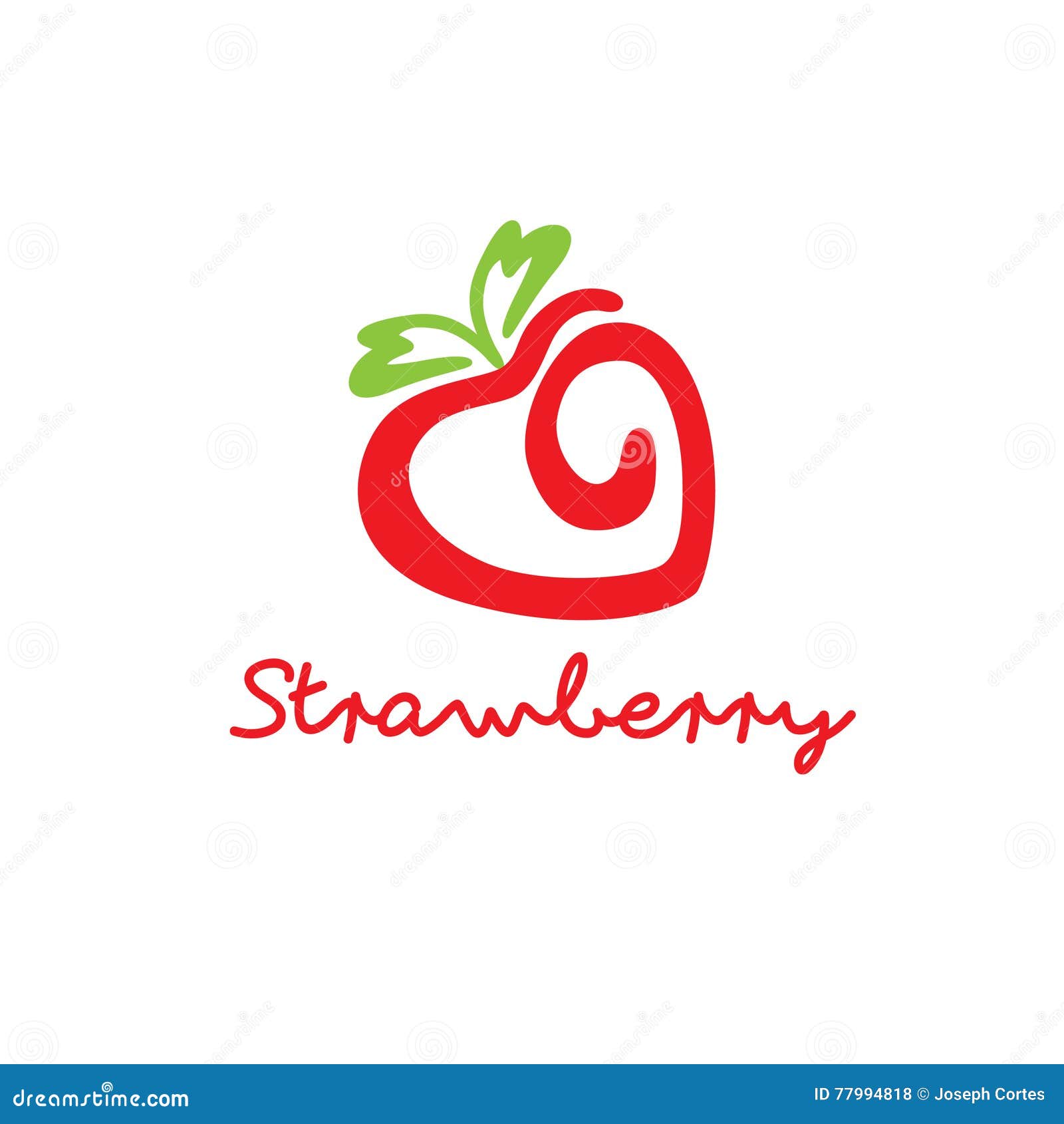 Illustration Moderne De Logo D'icône De Fraise Illustration Stock ...