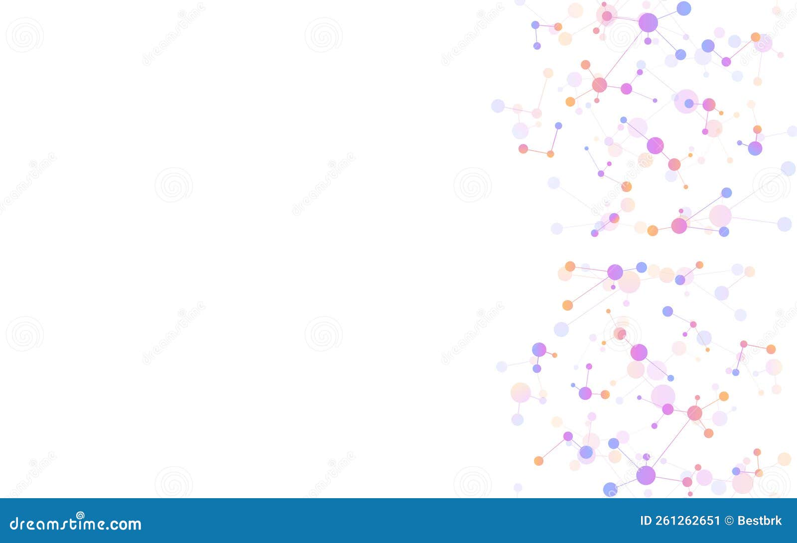 Illustration of Molecular Structure and Genetic Engineering, Molecules ...