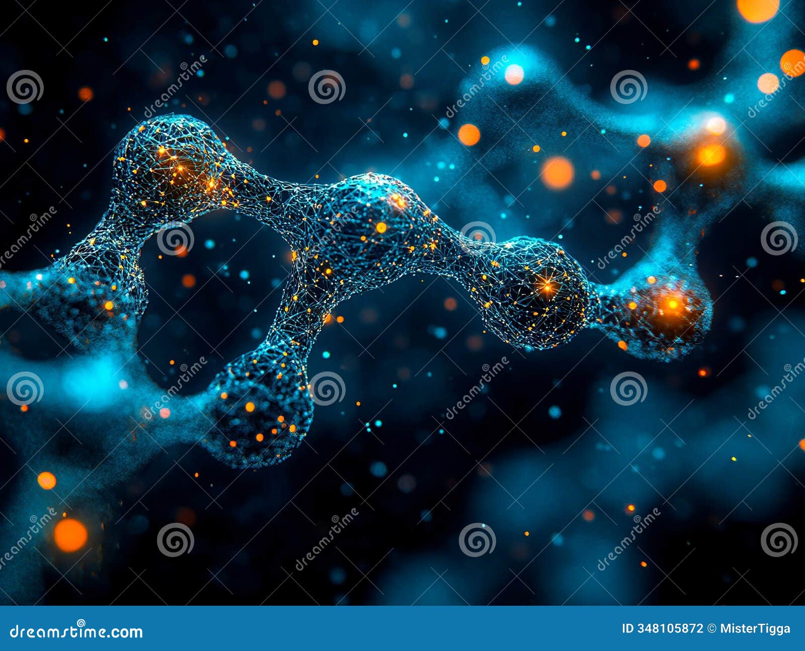 Illustration of Molecular Structures, Featuring Interconnected Spheres ...