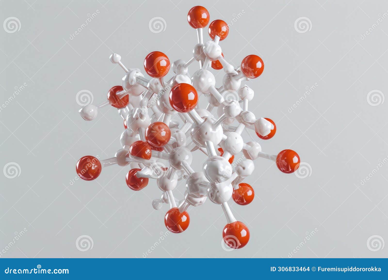 Illustration of Molecule Model Abstract Molecule Model. Scientific ...