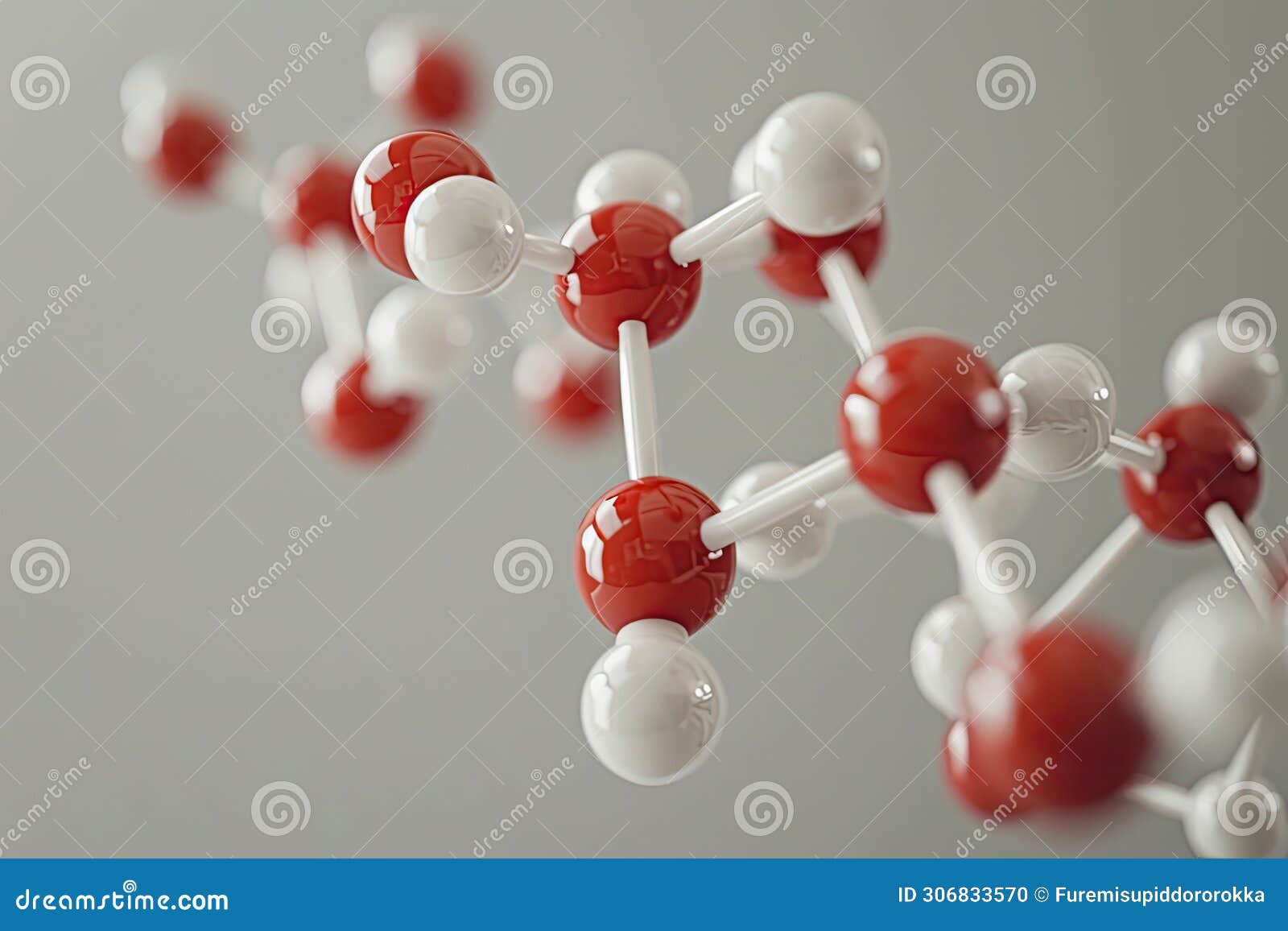 Illustration of Molecule Model Abstract Molecule Model. Scientific ...