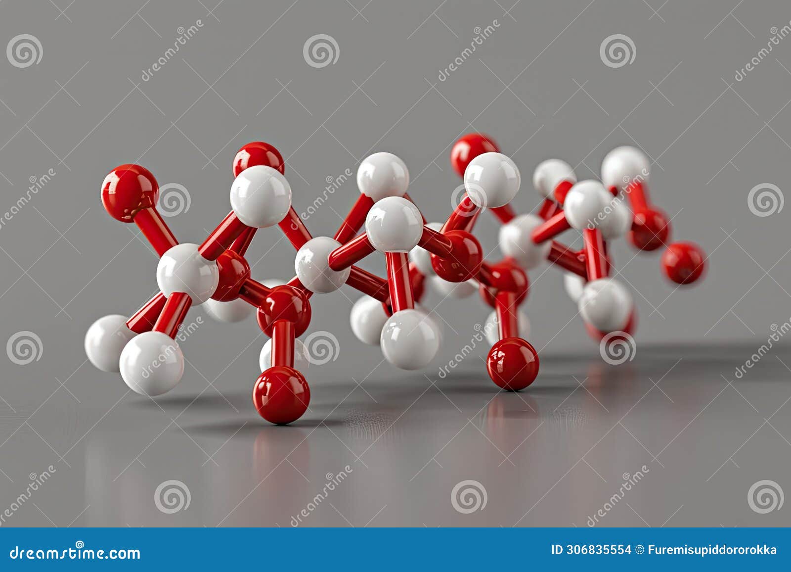 Illustration of Molecule Model Abstract Molecule Model. Scientific ...