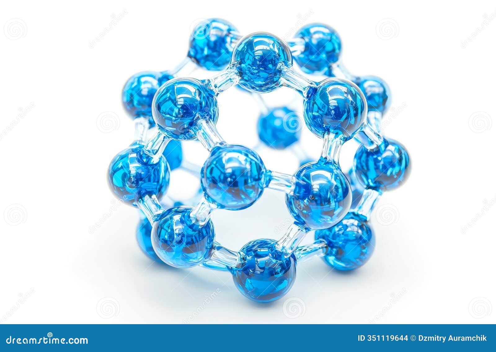Illustration of a Molecule in Three Dimensions. Ideal for Research ...