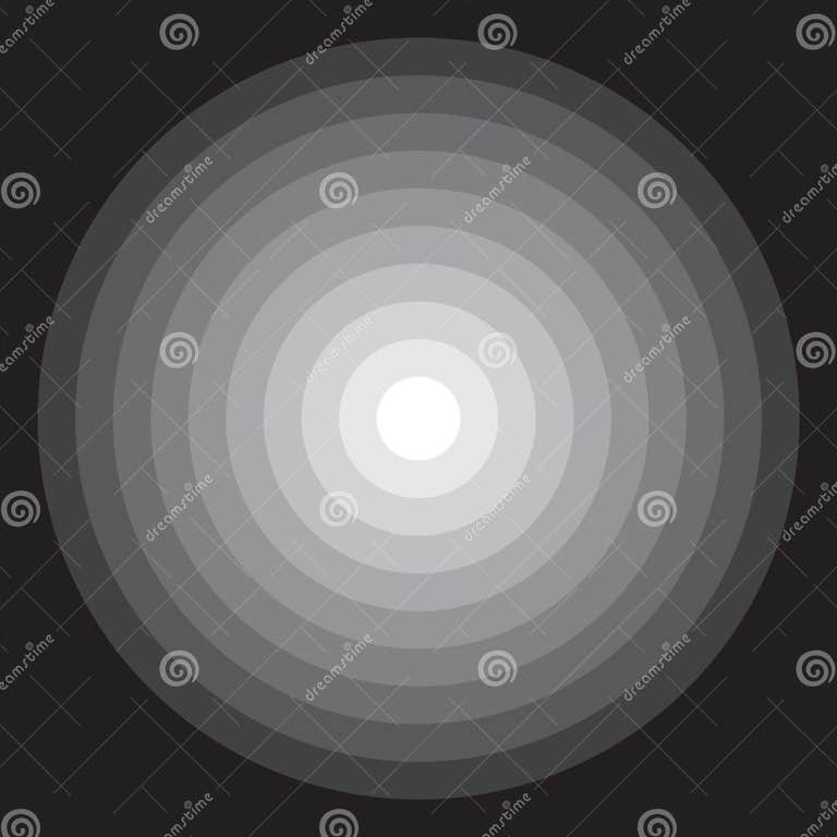 Monochrome Multiple Layers Sphere Radius Abstract Background Stock ...