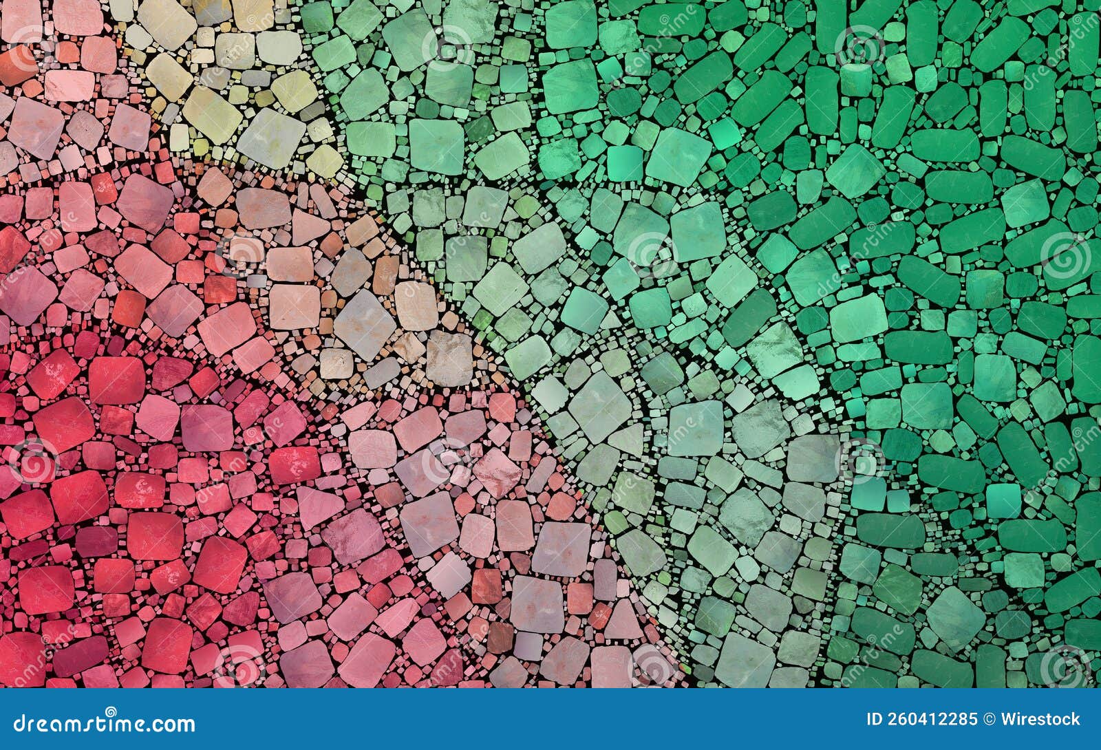 Illustration of a Mosaic Pattern in Vibrant Colors Stock Image - Image ...