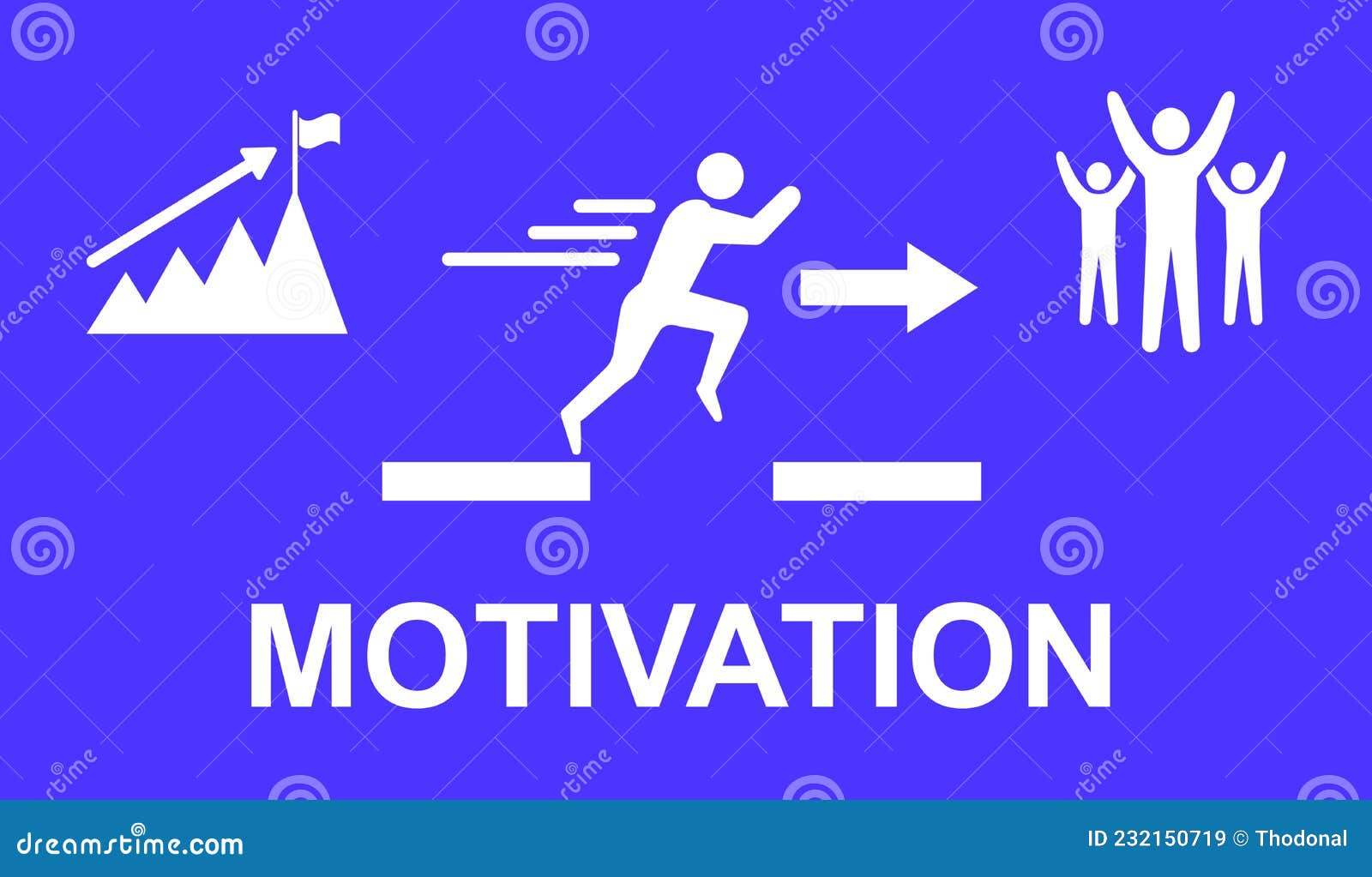 Concept of motivation stock illustration. Illustration of progress ...