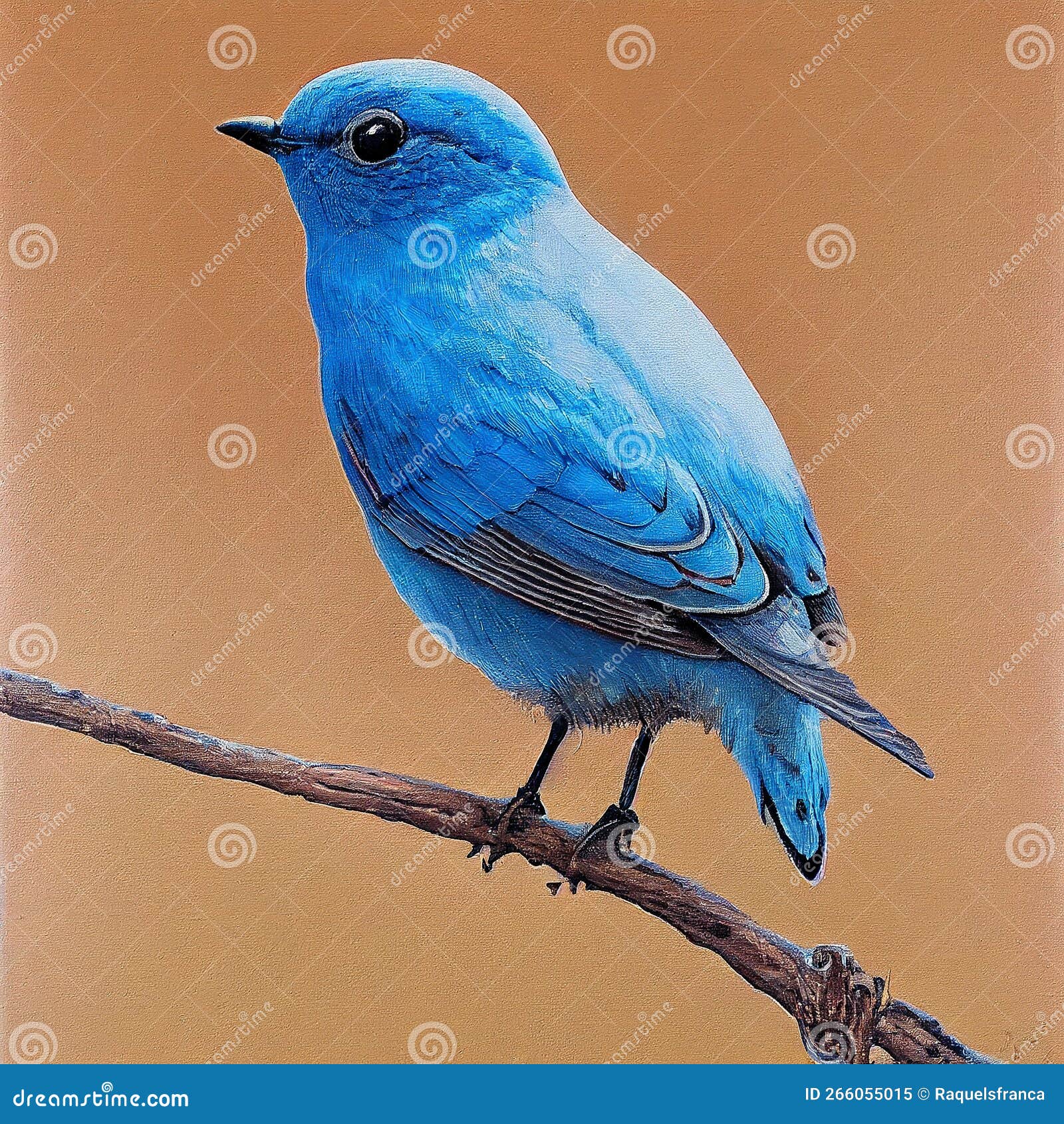 Illustration of a Mountain Bluebird Stock Illustration - Illustration ...