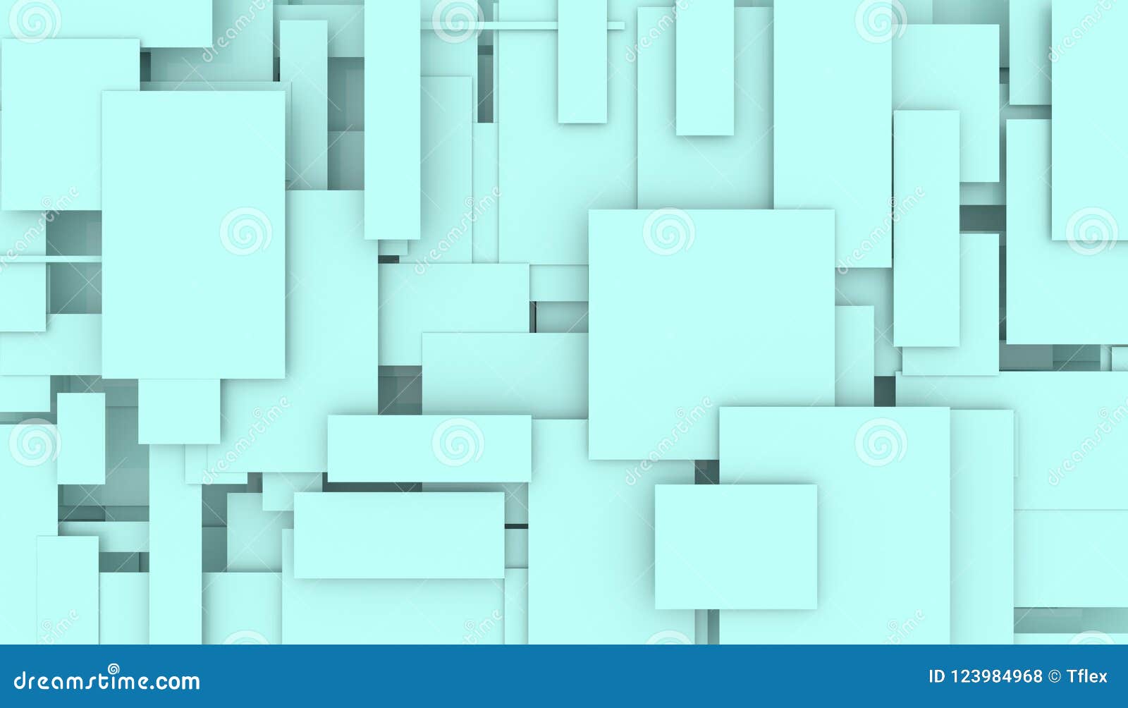 Illustration of Moving Rectangles 3D Illustration Stock Illustration ...