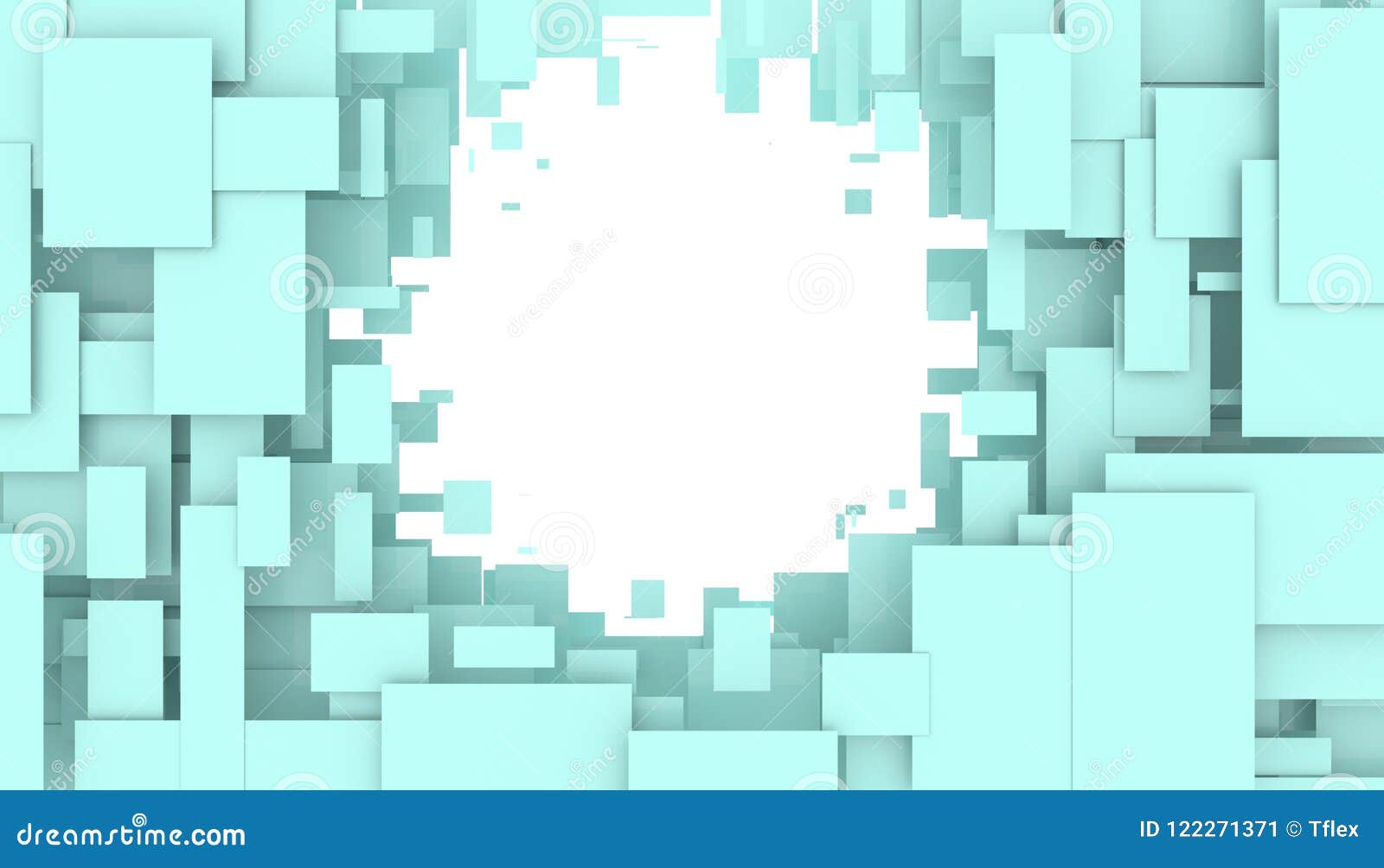 Illustration of Moving Rectangles 3D Illustration Stock Illustration ...