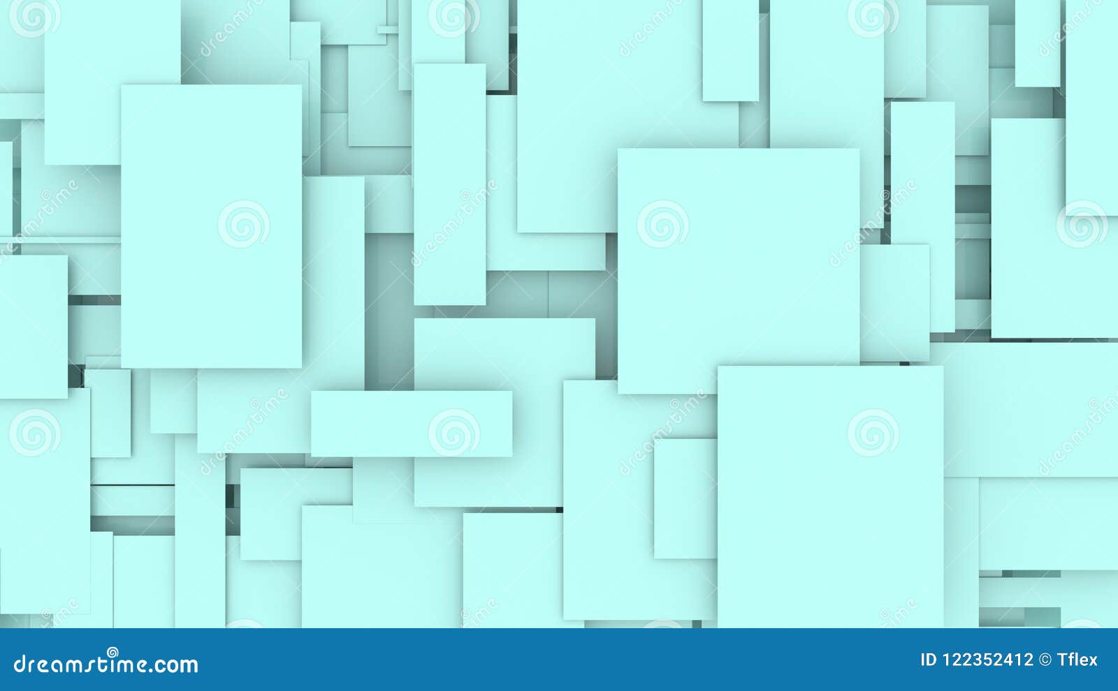 Illustration of Moving Rectangles 3D Illustration Stock Illustration ...