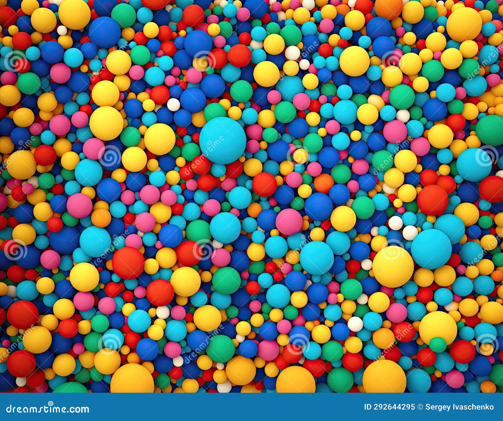 Illustration of Multi-colored Geometric Shapes. Stock Illustration ...