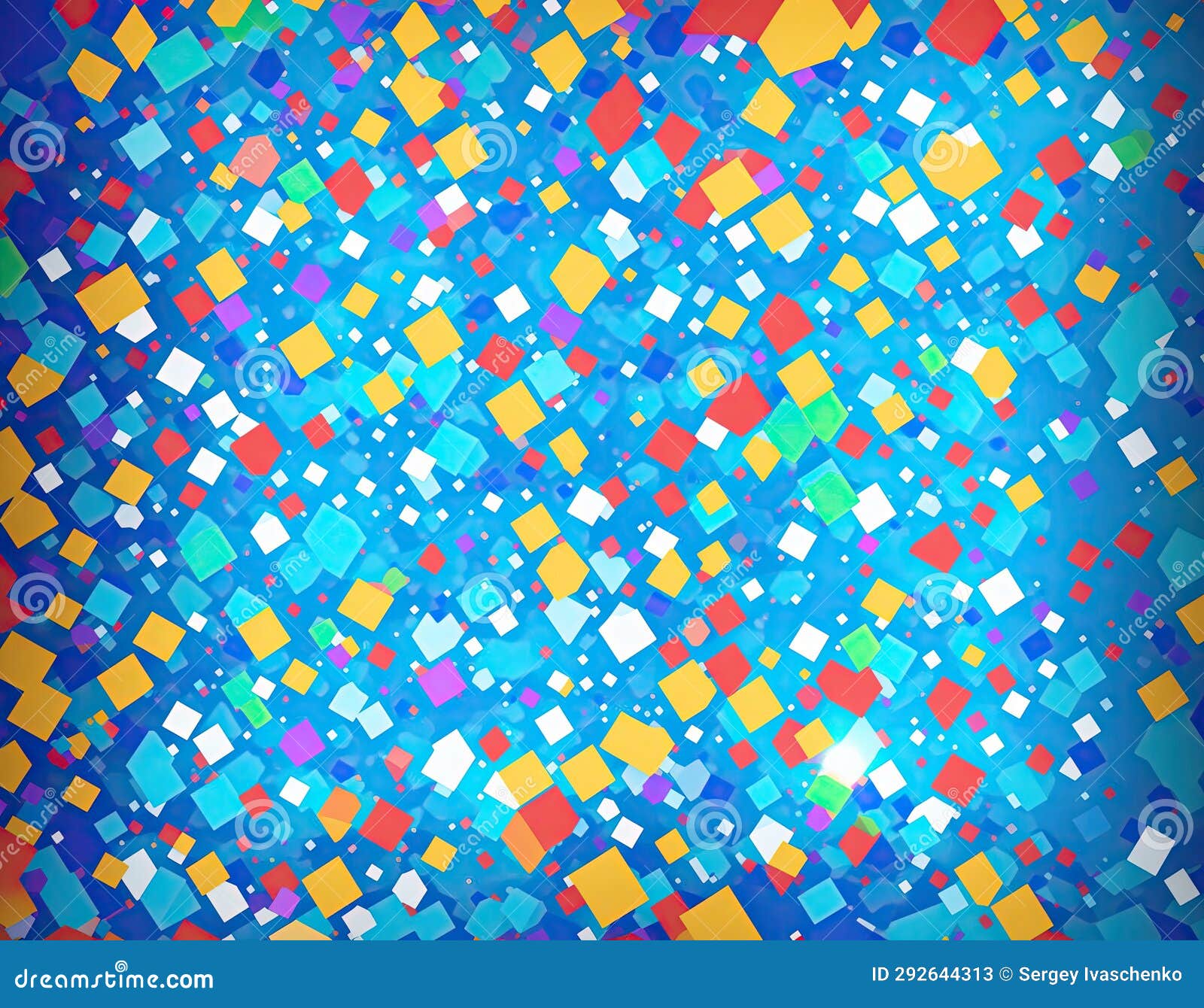 Illustration of Multi-colored Geometric Shapes. Stock Illustration ...