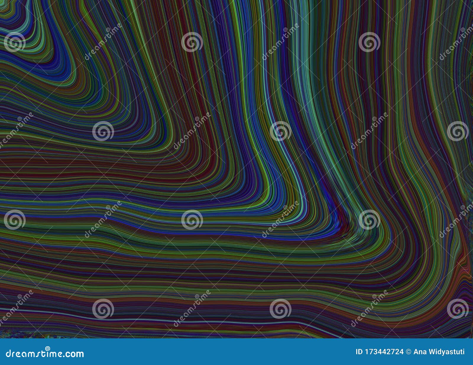 Abstract of Multicolor Curved Lines Background Stock Photo - Image of ...