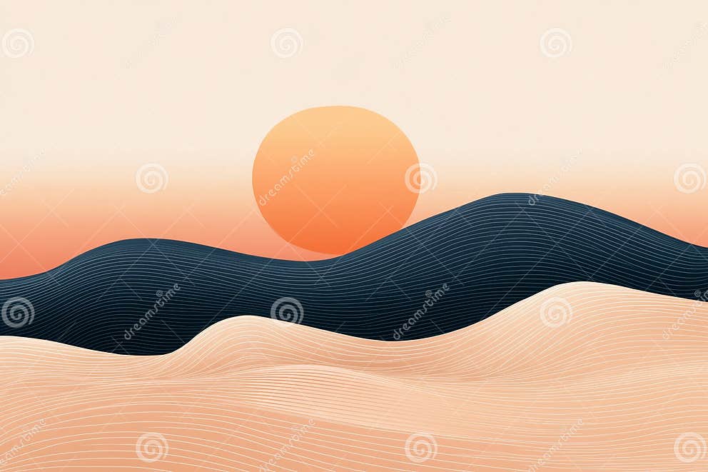 An Illustration of a Multicolored Abstract Background with Overlapping ...