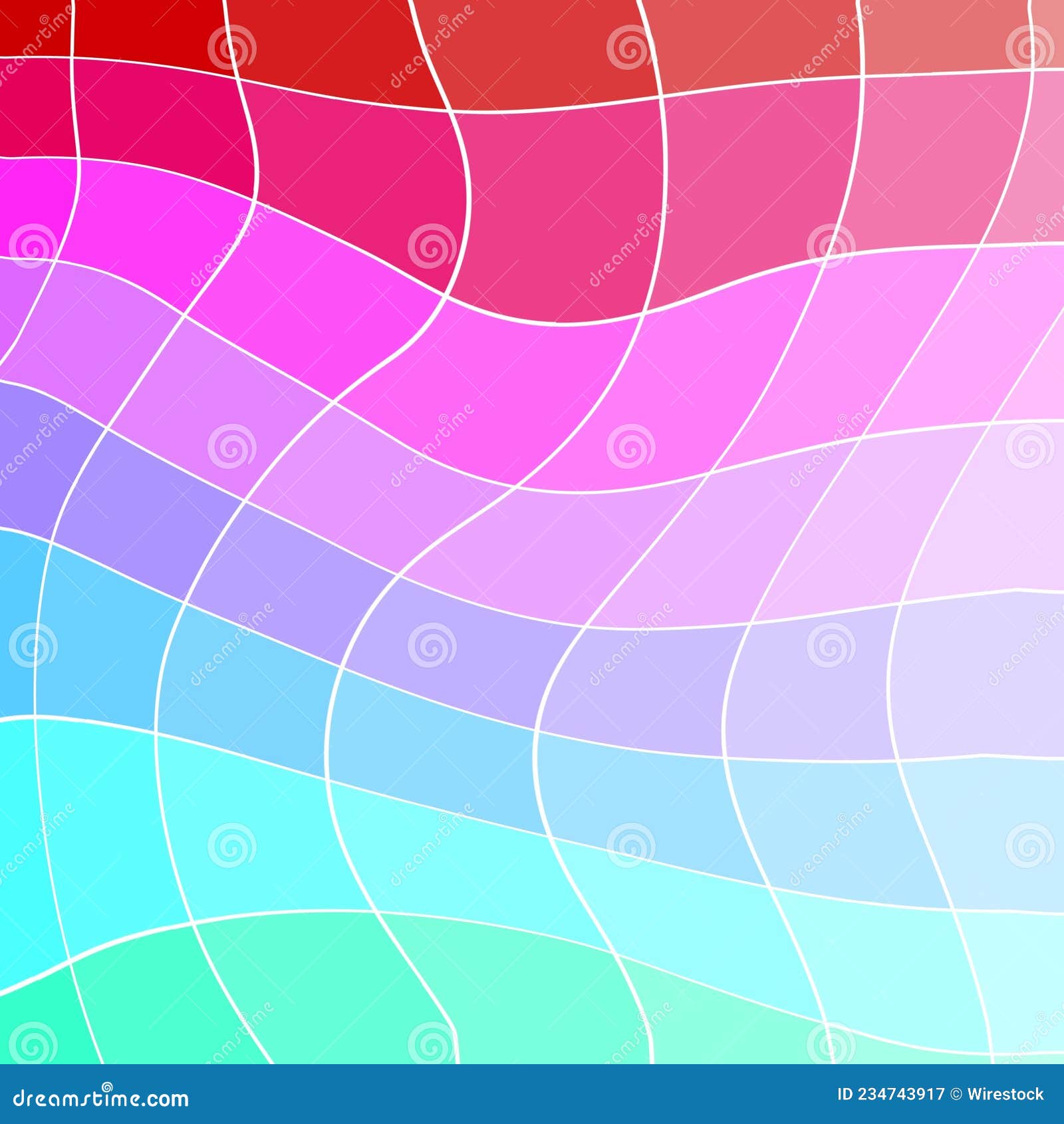 Illustration of a Multicolored Background of Distorted Squares Stock ...