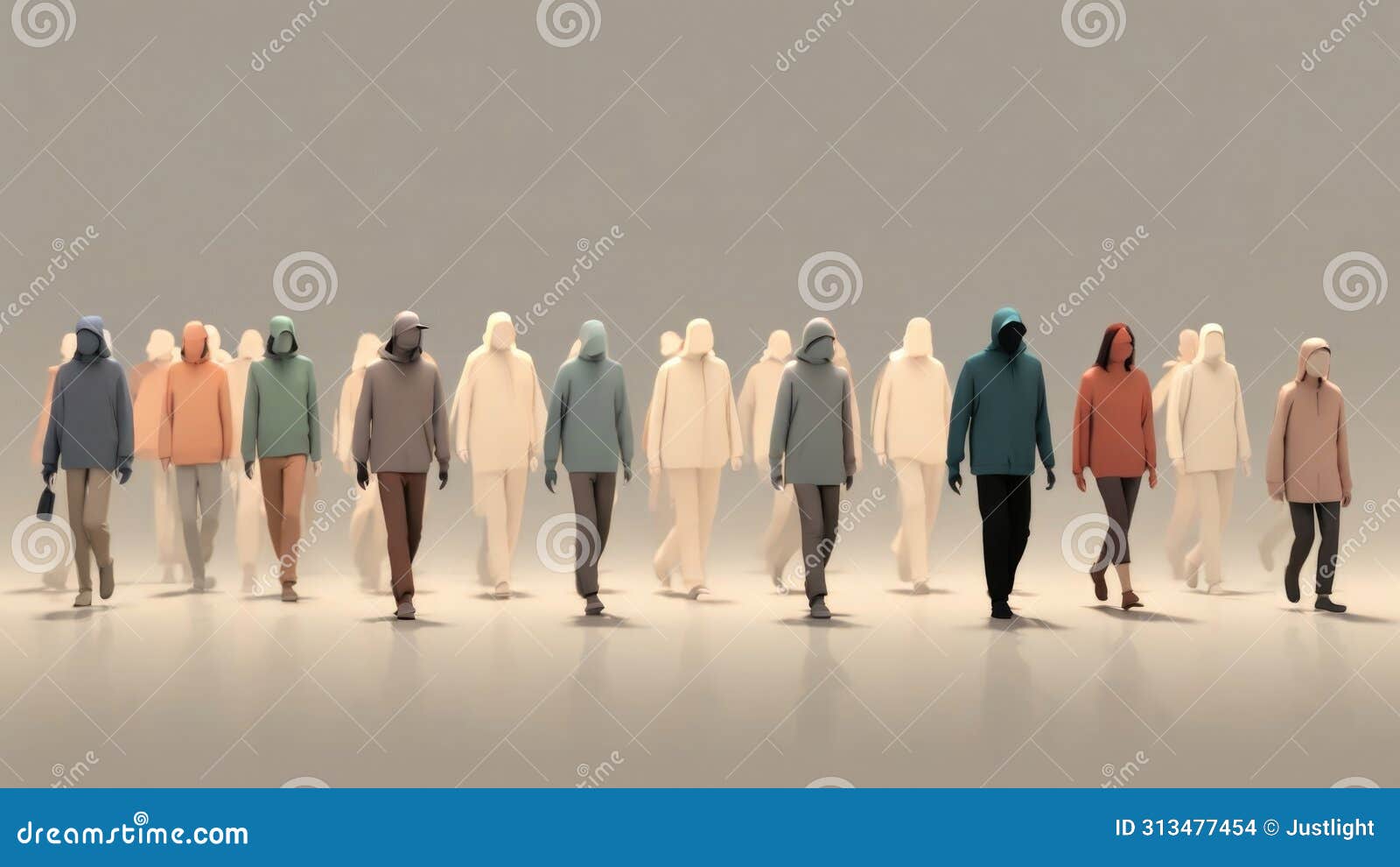 An Illustration of Multiple Individuals Walking by a Person in Need ...