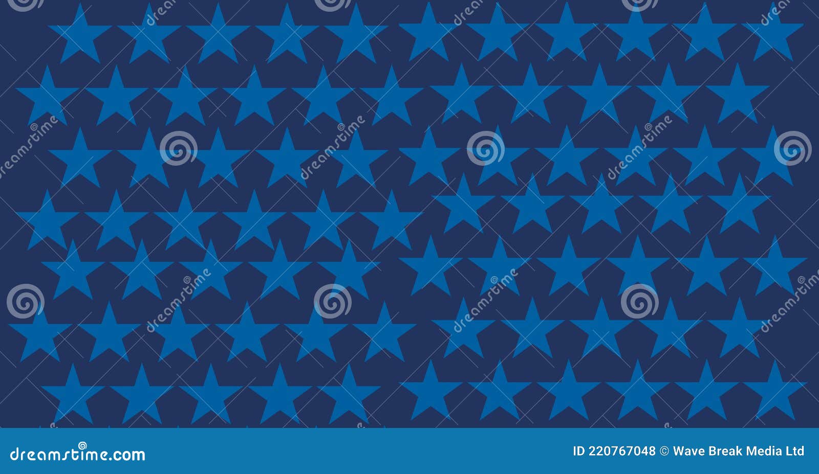 Illustration of Multiple Rows of Blue Stars on Blue Background Stock ...