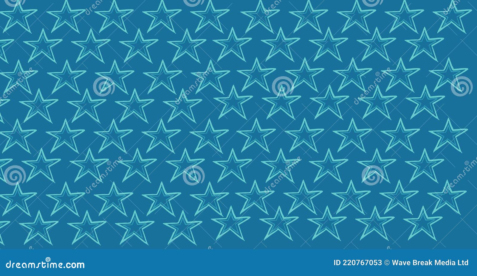 Illustration of Multiple Rows of Blue Stars on Blue Background Stock ...
