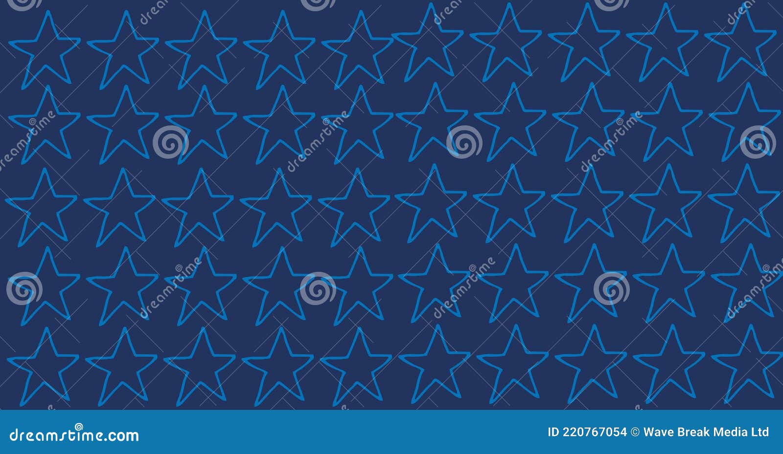 Illustration of Multiple Rows of Blue Stars on Blue Background Stock ...