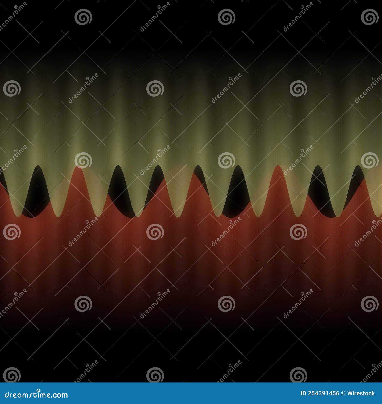 Illustration of Multiple Waves Oscillating or Overlapping by Many Small ...