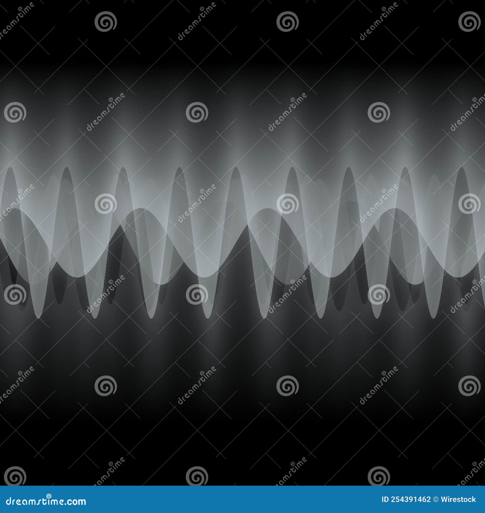 Illustration of Multiple Waves Oscillating or Overlapping by Many Small ...