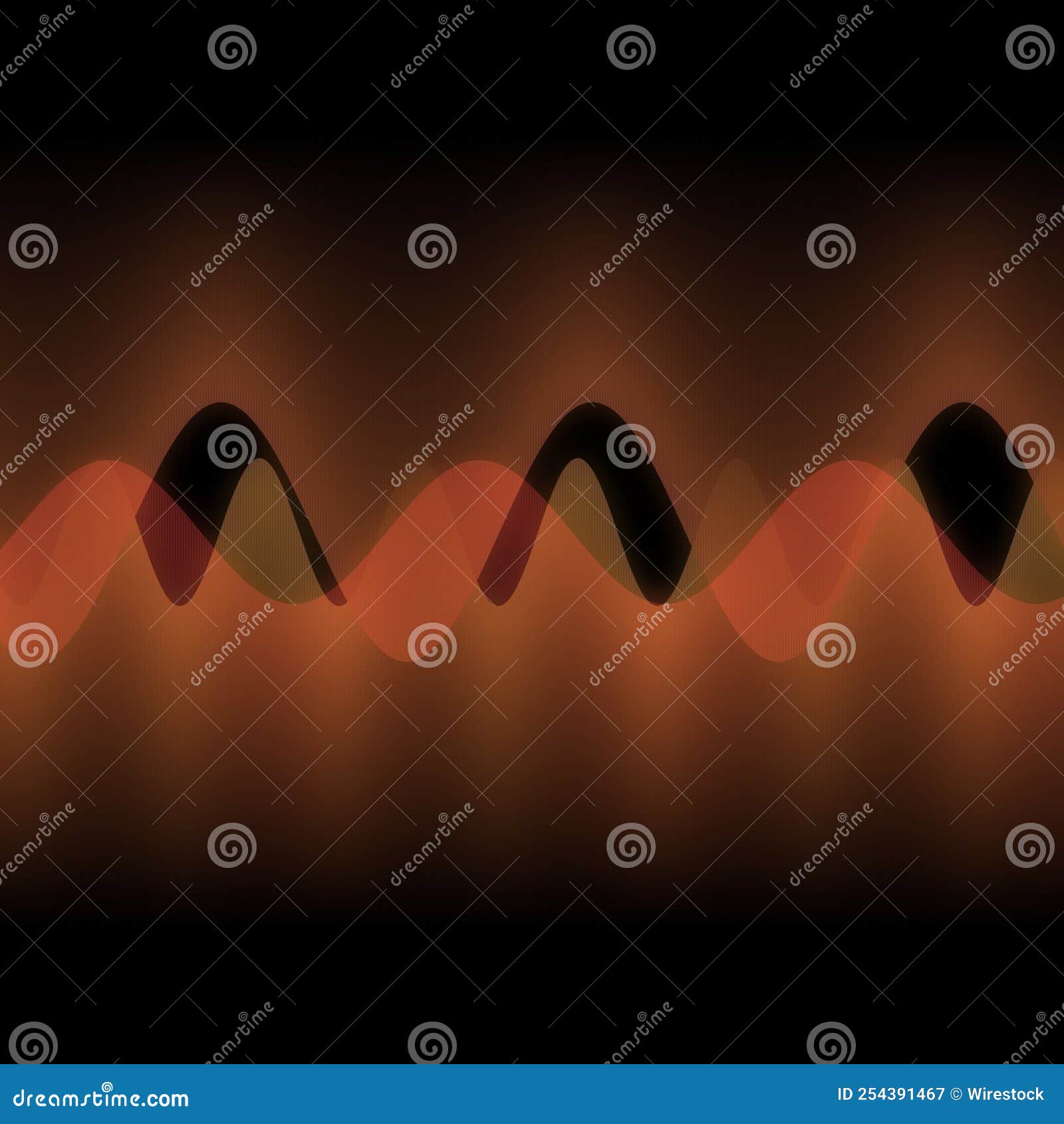 Illustration of Multiple Waves Oscillating or Overlapping by Many Small ...