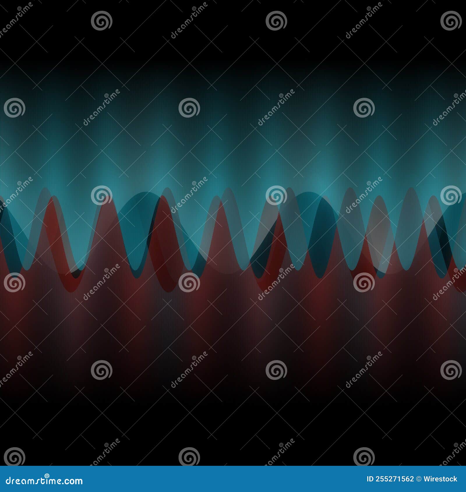 Illustration of Multiple Waves Oscillating or Overlapping by Many Small ...