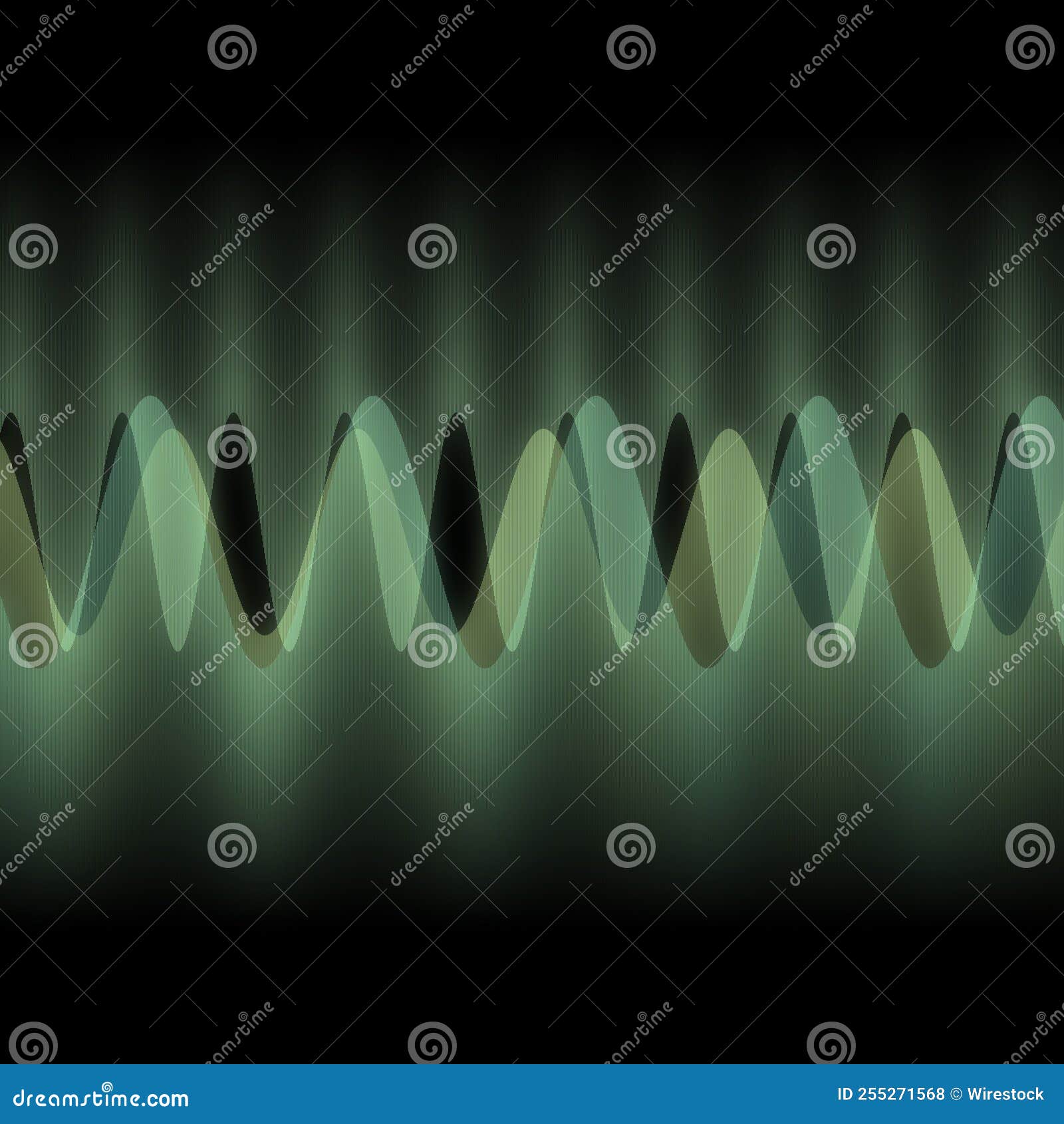Illustration of Multiple Waves Oscillating or Overlapping by Many Small ...