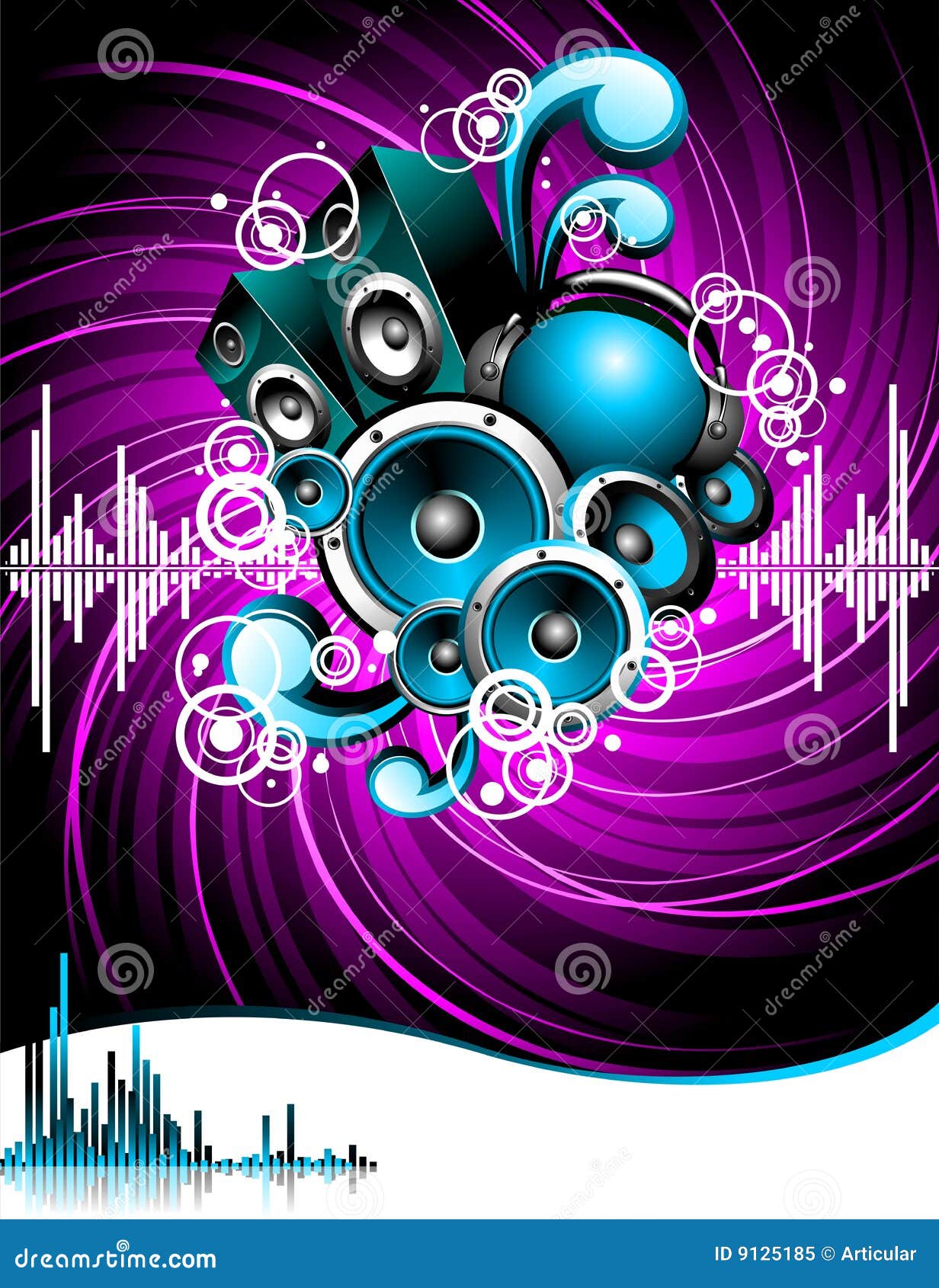 Illustration for a Musical Theme Stock Vector - Illustration of ...