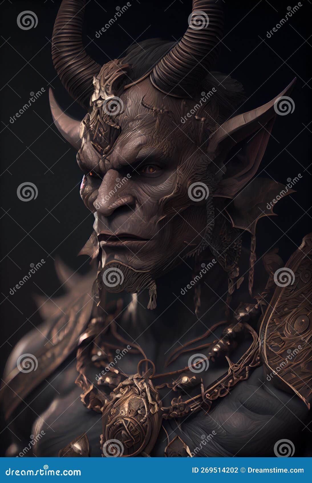 Illustration of a Mythical Greek Minotaur Stock Illustration ...