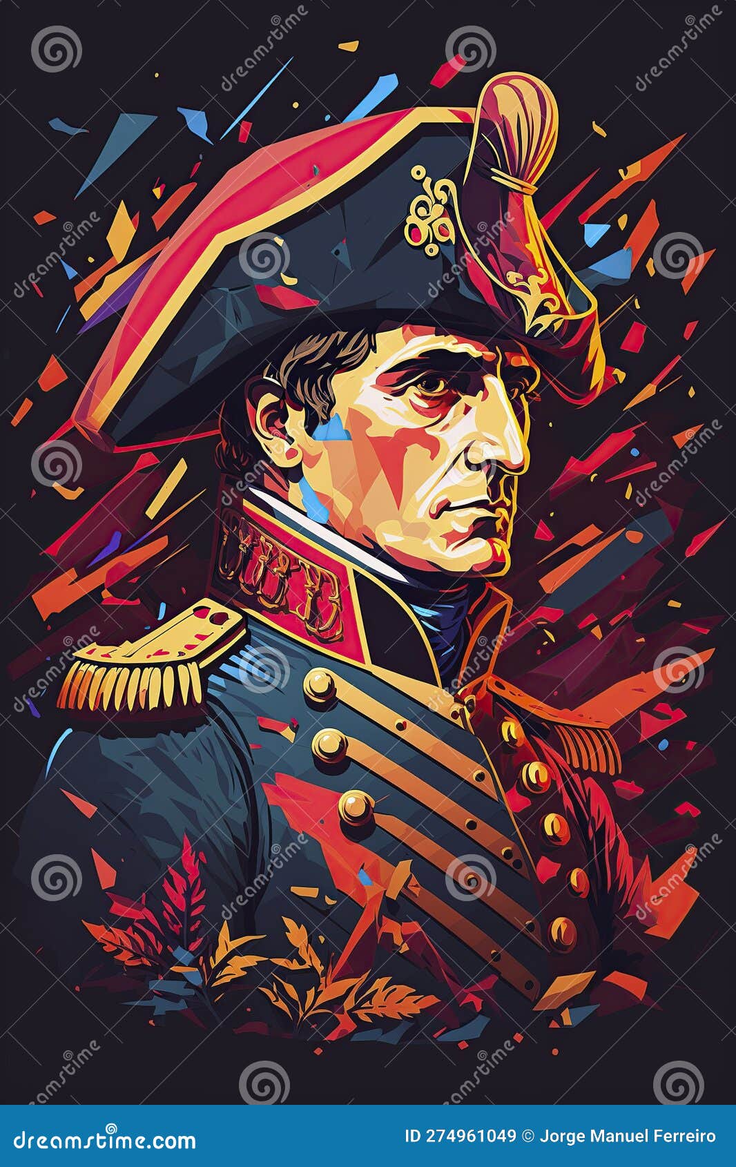 Illustration,Napoleon Bonaparte,generative Ai Stock Illustration ...