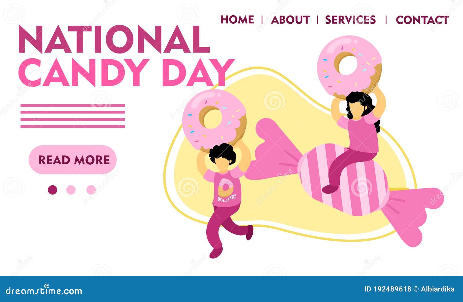 National Sweet Candy Day Cartoon Doodle Design Vector Illustration ...