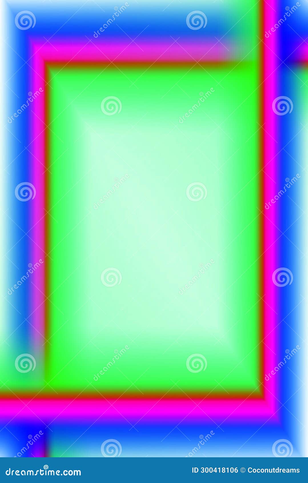 Neon-colored Futuristic Horizontal Abstract Frame Stock Illustration ...