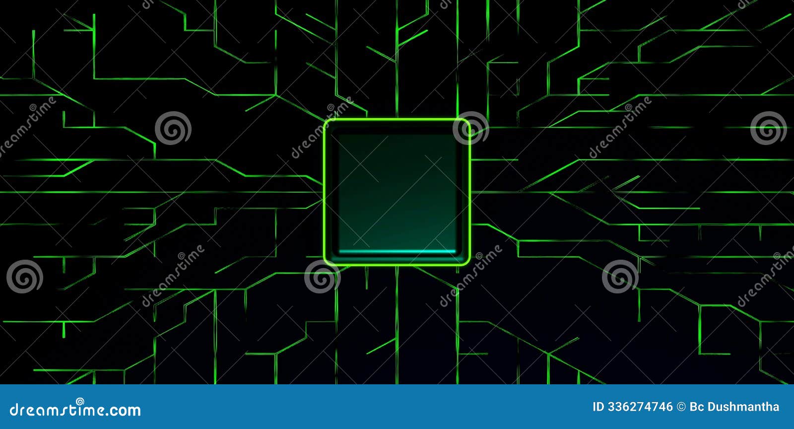 Green Eco Processor Symbol Icon Of Microprocessor Leaf Chipset Data ...