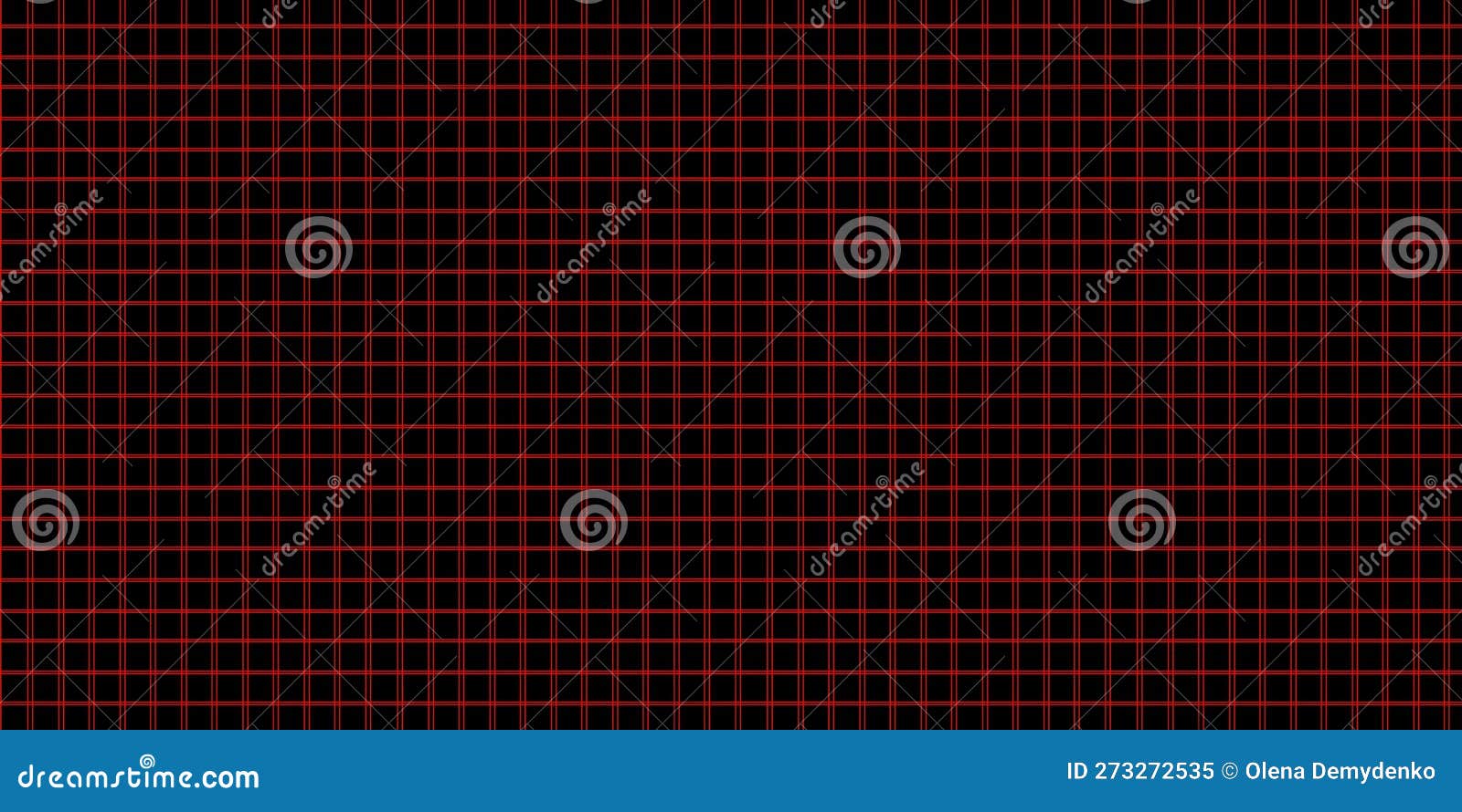 Illustration of a Neon Grid on a Black Background with Red Lines. Black ...