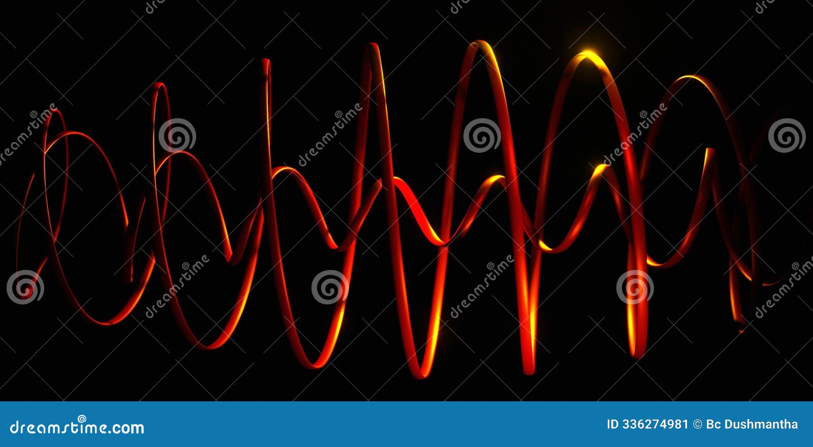 Neon Light Waveform Pattern Stock Illustration - Illustration of ...