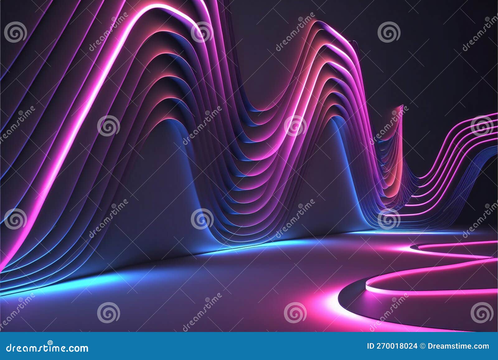 Neon Lights with Purple Blue, Abstract Background, Abstract, Unique ...
