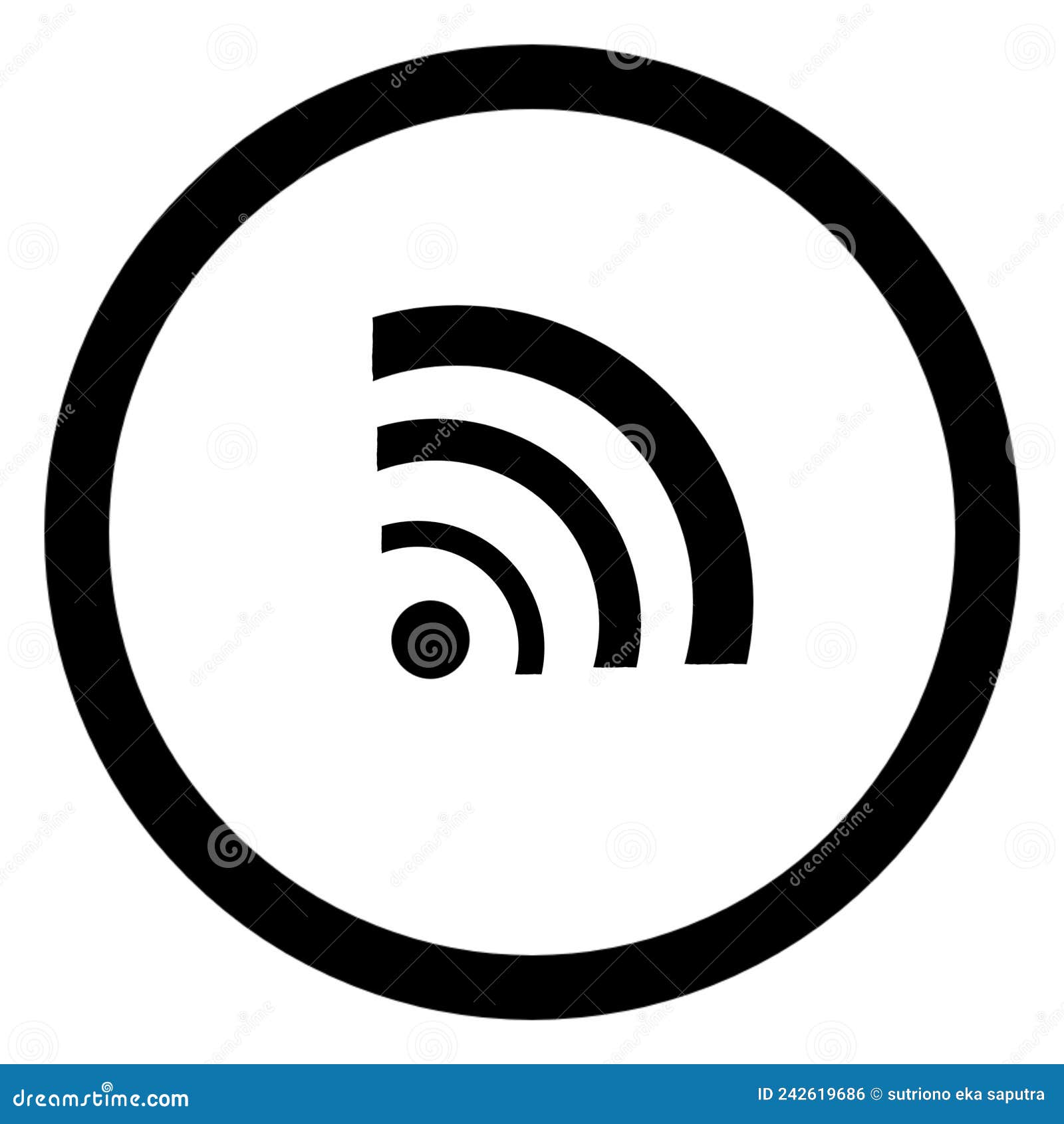 Illustration Network Connection, Signal Stock Illustration ...