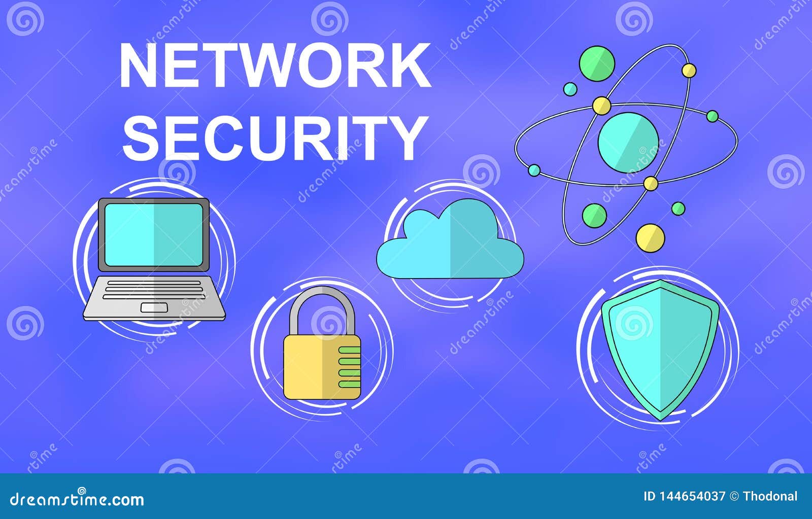 Concept of network safety stock illustration. Illustration of digital ...