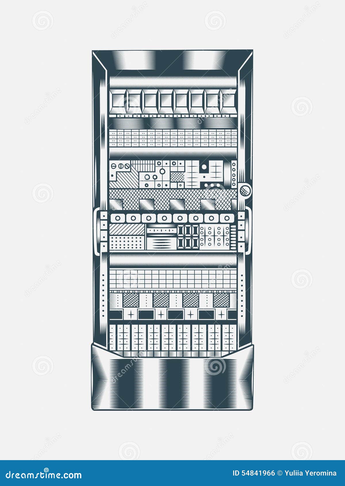 Illustration of Network Server Stock Vector - Illustration of ...