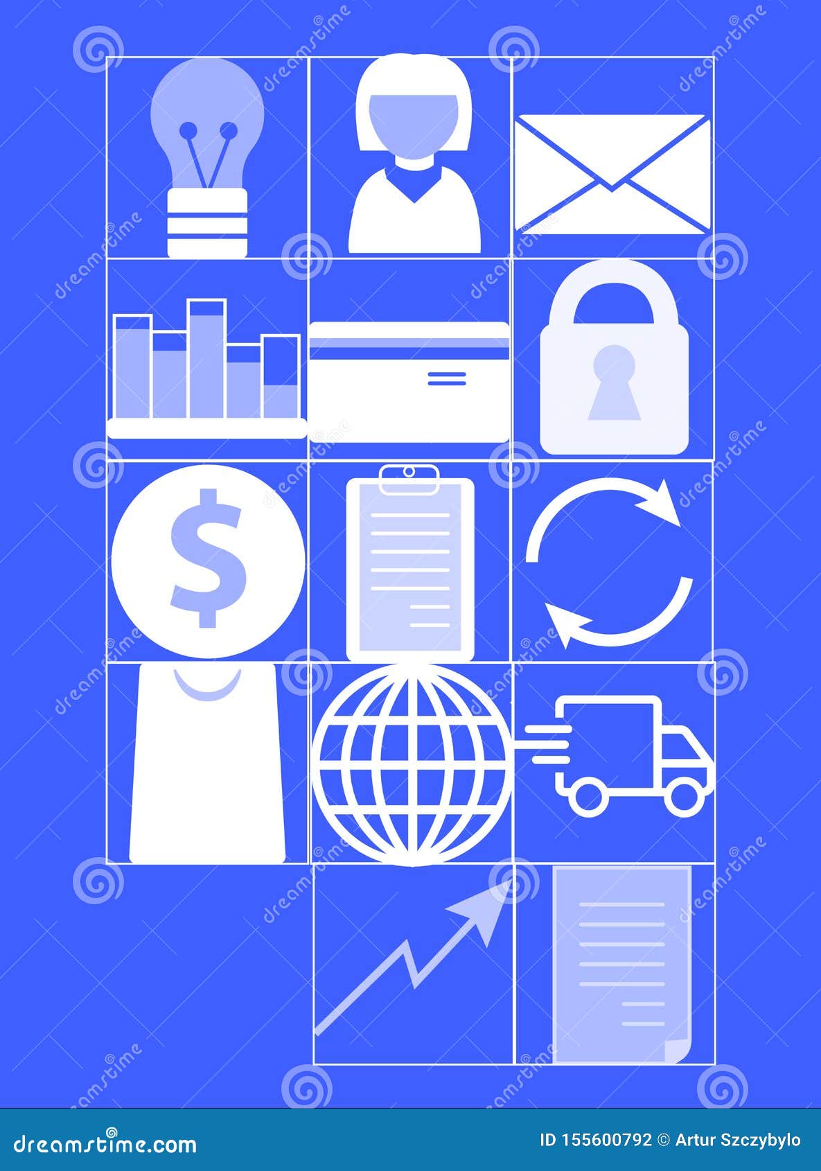 Illustration of Network System in Modern Technology Smart Gadget Device ...