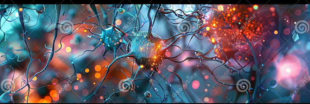 Illustration of a Neural Network Showing Interconnected Nodes and Connections for Data ...