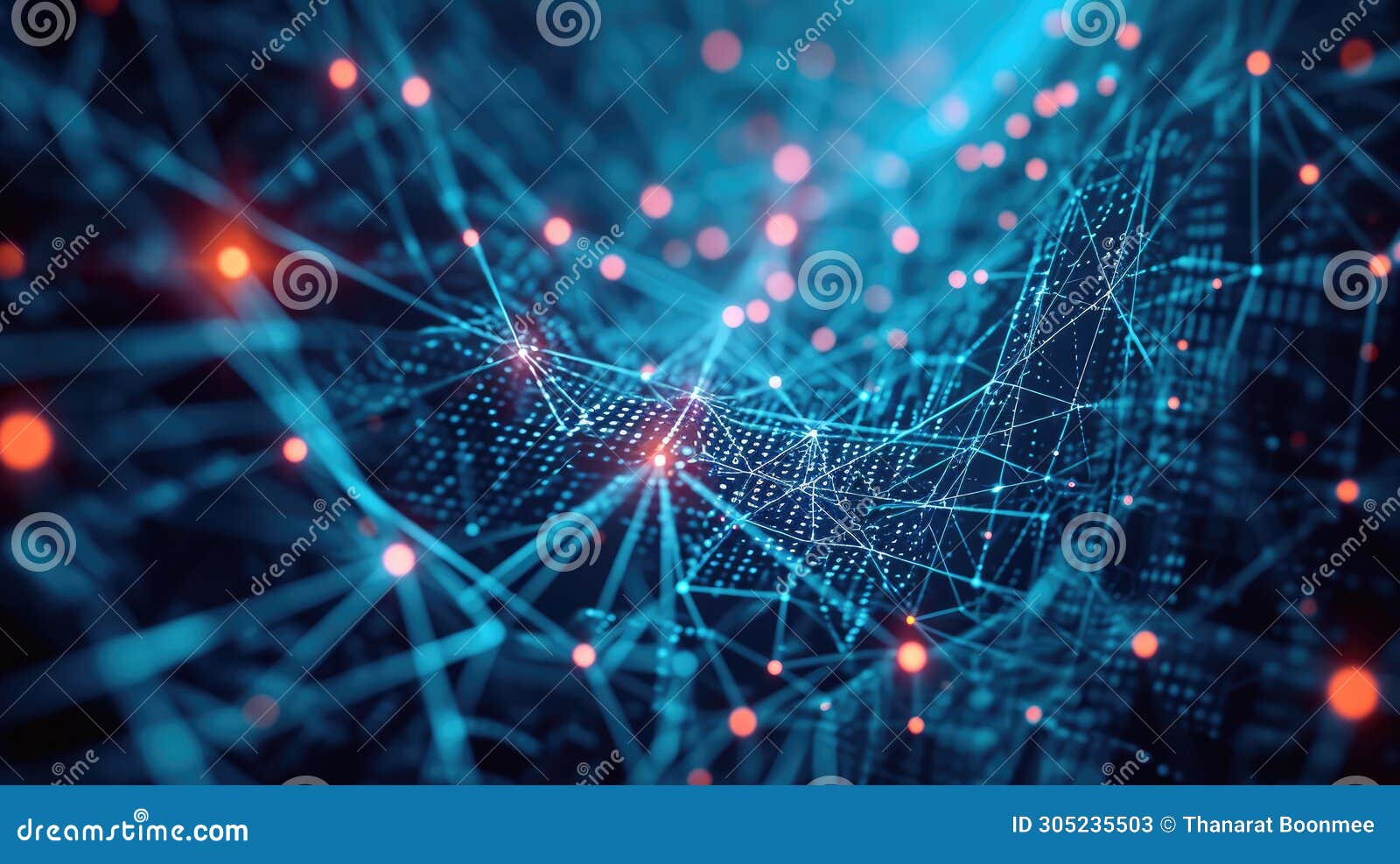 Illustration of a Neural Network, Symbolizing the Intersection of Big ...